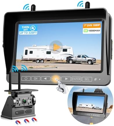 Amazon.com: RV Backup Camera Wireless for Trailer No-Installation: HD ...