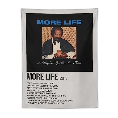 Amazon.com: More Life By Drake Tapestry Polyester Wall Art Tapestry ...