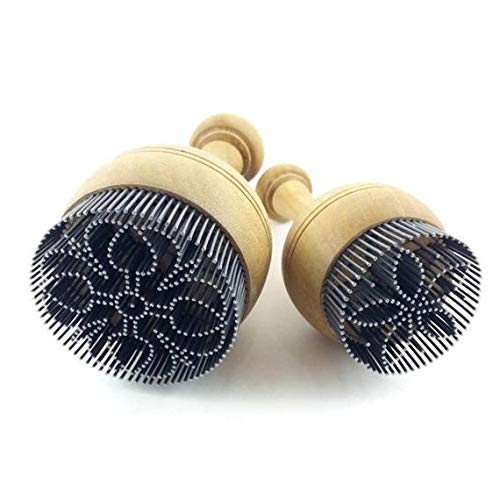 Amazon.com: Two-piece Uzbek bread stamp chekich set for sale 6 cm / 5 ...