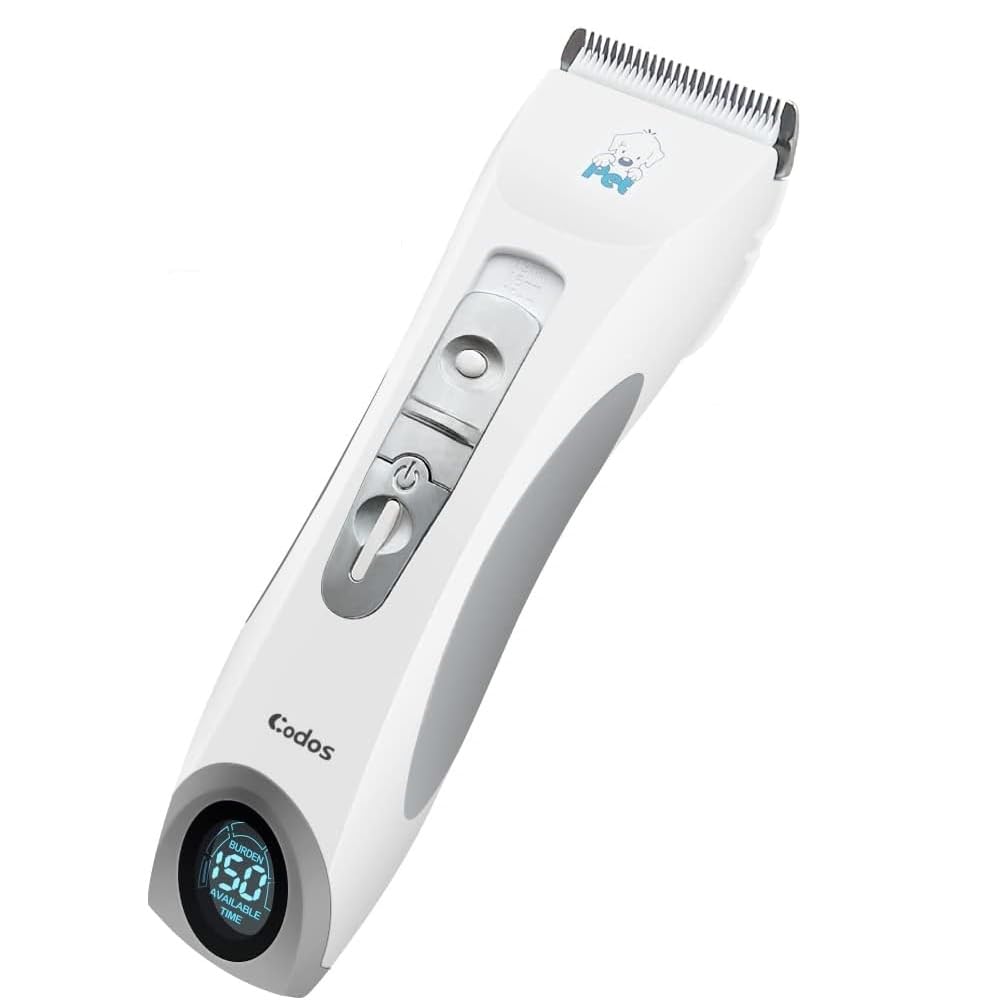 THE DDS STORE Unisex Codos Cp-9600 Professional Stainless Steel Lcd Screen Pet Dog/Cat Clipper ...