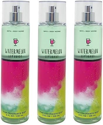 Amazon.com: Bath & Body Works Watermelon Lemonade 3 Pack Fine Fragrance ...