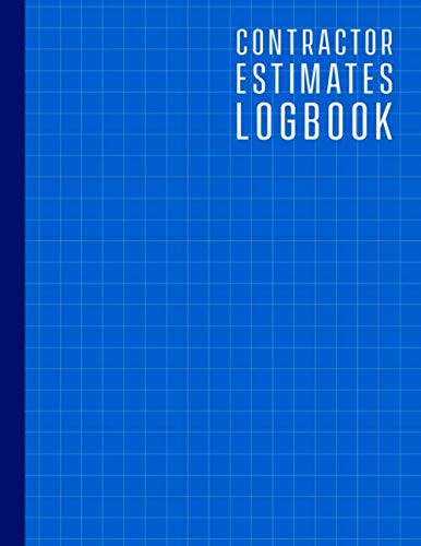 Contractor estimates logbook: Contractor job logbook to record client ...