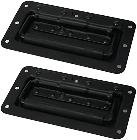 Semetall 2Pcs Spring Loaded Recessed Handles,Recessed Pull Handles for ...