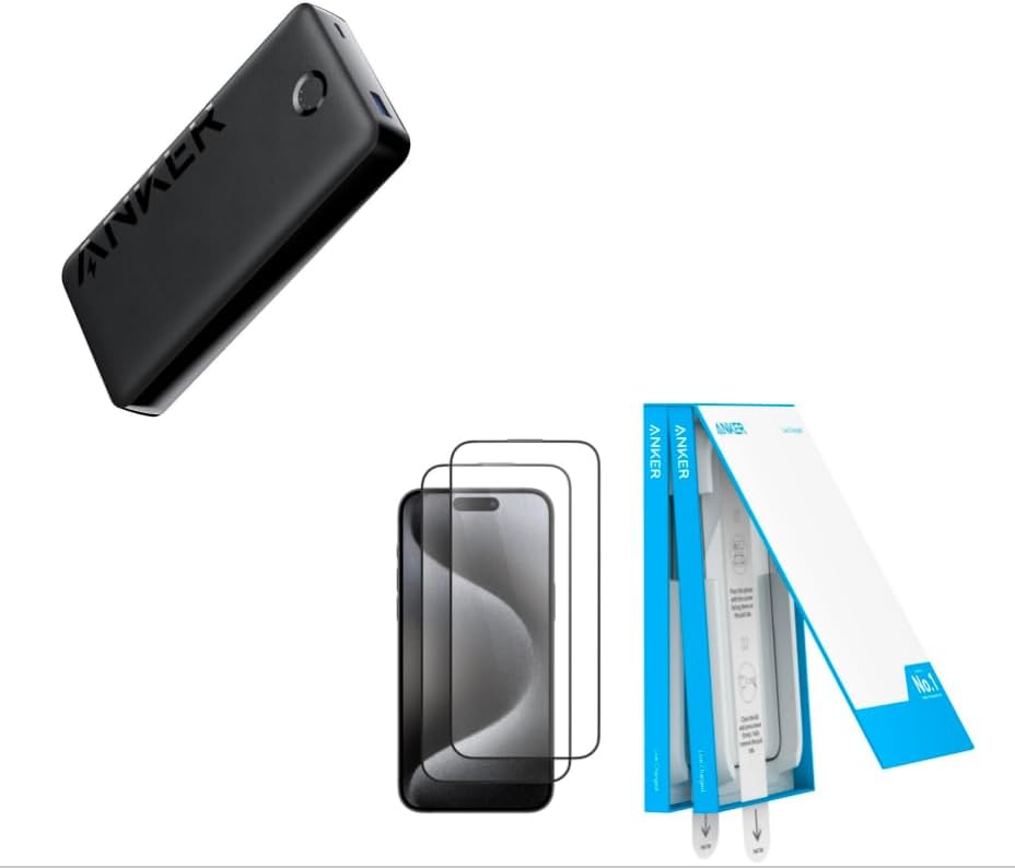 Amazon.com: Anker Portable Charger, 20,000mAh Power Bank, Screen ...