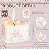 Amazon.com: Conelist 2 Pieces Coquette Heart Candles Pink Bow Party ...