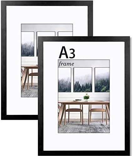 wyewye A3 Picture Frame, Frame for A3 Print, A3 Frame with Plexiglass ...