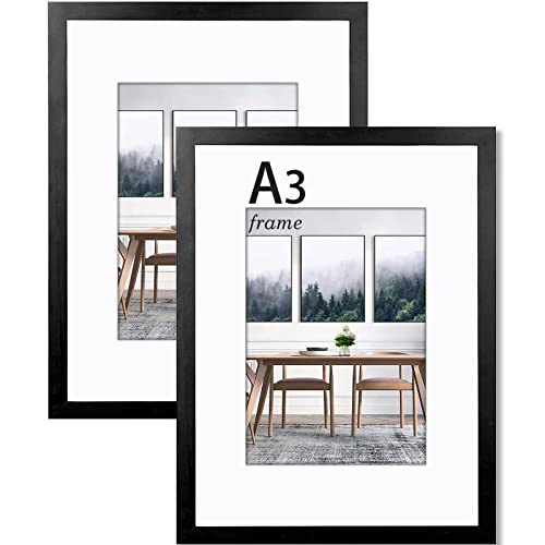 wyewye A3 Picture Frame, Frame for A3 Print, A3 Frame with Plexiglass ...