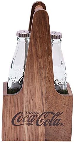 Amazon.com: TableCraft Coca-Cola Salt and Pepper Shaker Set with Chrome ...