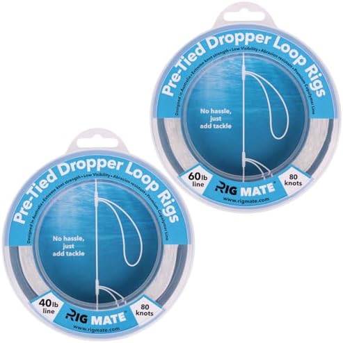 Amazon.com : Rig Mate 40 lb & 60 lb Bundle - Pre-Tied Dropper Loop Rigs ...