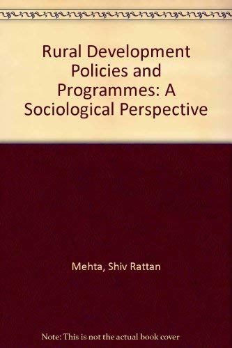 Buy Rural Development Policies and Programmes: A Sociological ...
