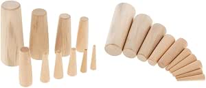 misppro 20pcs Marine Boat Wooden Conical Bungs Plugs Set for Emergency ...