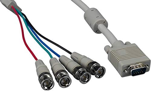 Amazon.com: Cable Leader Cable VGA HD15 macho a 4-BNC macho para ...