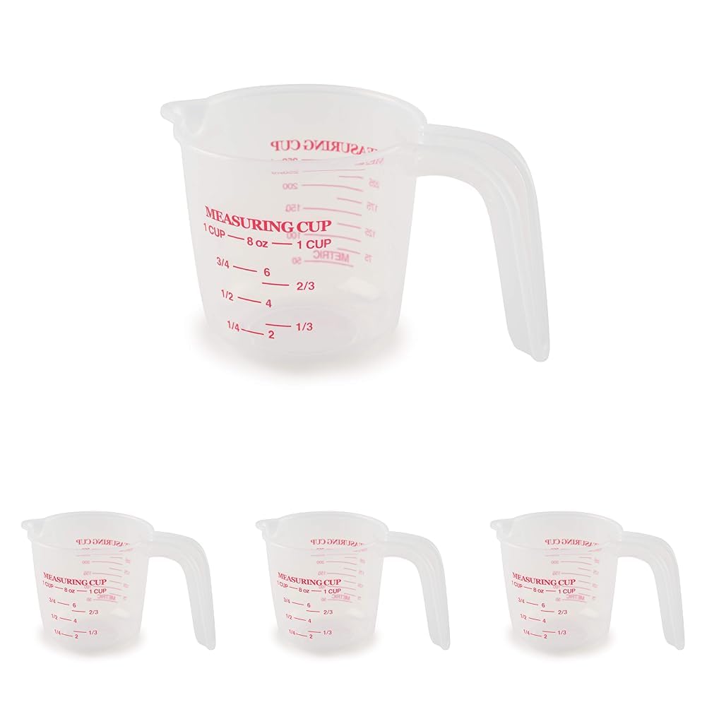 Snapklik.com : Norpro 1 Plastic Measuring Cup, Multicolored