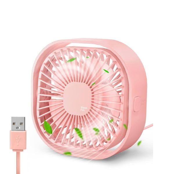 Buy Tan-Ways Fashion Mini Portable Fan, 6 Inch Powerful USB Table Fan ...