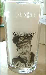 ON THE BUSES BEER GLASS, INSPECTOR BLAKEY : Amazon.co.uk: Home & Kitchen