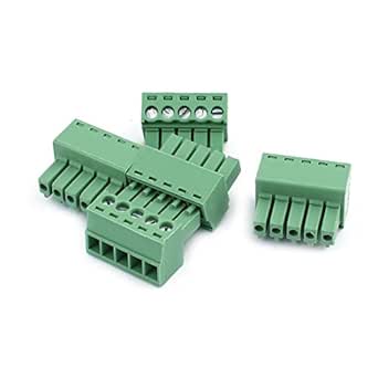 uxcell a16122000ux0406 300V KF2EDGK 3.5 mm Pitch 5-Pin PCB Screw ...