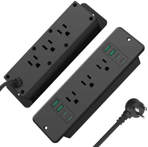 Amazon.com: Recessed Power Strip with PD 65W USB C, Flush Mount Power ...