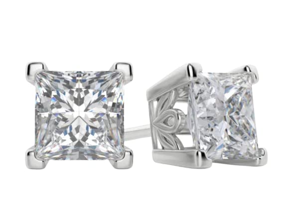 Buy 33 Royal Gems Platinum Diamond Earrings for Women Girls Beautiful ...