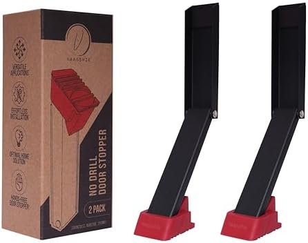 Amazon.com: No Drill Door Stopper - Kickdown Doorstop for Home, Glass ...