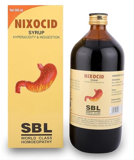 Buy (SBL) NIXOCID-SYRUP-500ML (HYPERACIDITY& INDIGESTION) Online at Low ...