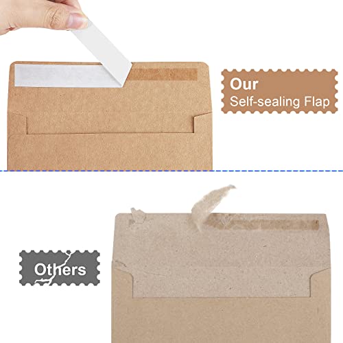 Snapklik.com : Blank Cards And Envelopes 4x6, 30 Pack Brown Invitation ...