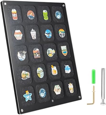 Amazon.com: Clear Acrylic Pin Display Case, 30 Grids Pin Collection ...