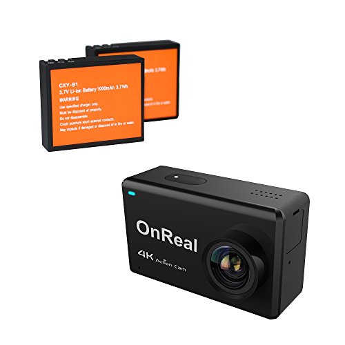 2 x 1000mAh Rechargeable Action Camera Battery with Micro USB Dual ...