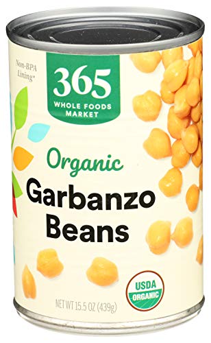 365 by Whole Foods Market, Beans Garbanzo Organic, 15.5 Ounce | Gourmetian