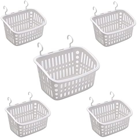Amazon.com - Doitxue 5PCS Plastic Hanging Baskets for Shower, Hanging ...