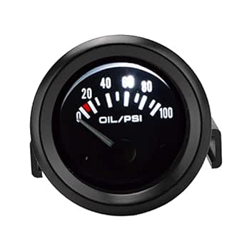 Amazon.com: Oil Pressure Gauge, 2 inch 52mm 12V Universal Car Oil ...