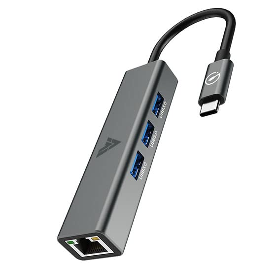 Vaku Luxos® USB Type C Hub Ethron 4IN1 multiport USB 3.0 High-Speed ...