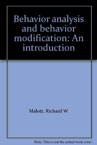 Behavior analysis and behavior modification: An introduction : Amazon ...