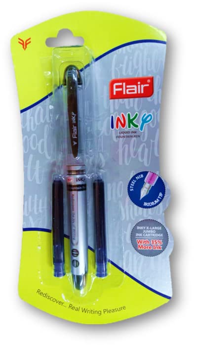 Flair Inky Liquid Ink Fountain Pen Unique,Blue : Amazon.in: Office Products