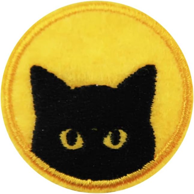 Amazon.com: PatchClub Black Cat Patch Iron On/Sew On - Screaming ...