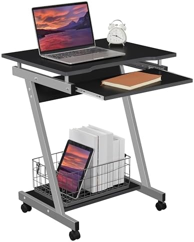 Yaheetech Movable Computer Office Desk PC Laptop Table Home Office ...