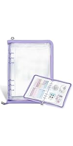 Amazon.com: NOCAFI Sticker Storage Organizer Binder A5 Reusable ...