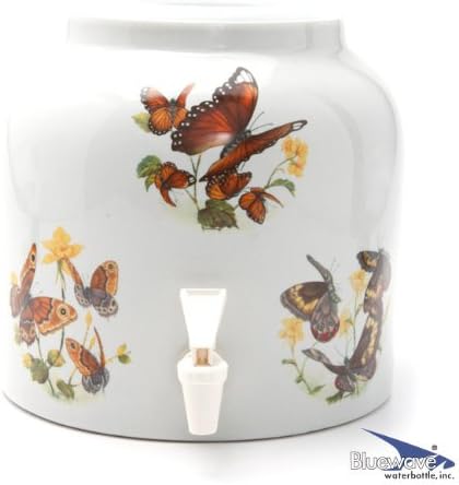 Amazon.com | Bluewave Butterfly Design Beverage Dispenser Crock: Iced ...