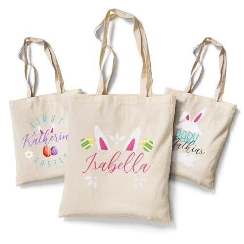 Amazon.com: Personalized Easter Basket | BULK OPTION Personalized ...