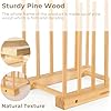 VISWIN Tabletop Art Storage Rack - Wooden Drying & Display Rack with ...