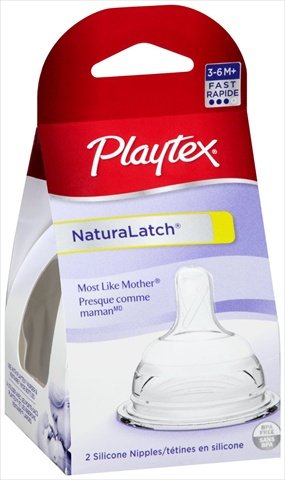 Amazon.com : Plytx Natl Latch Nipple M Size 2pk Playtex Naturalatch ...