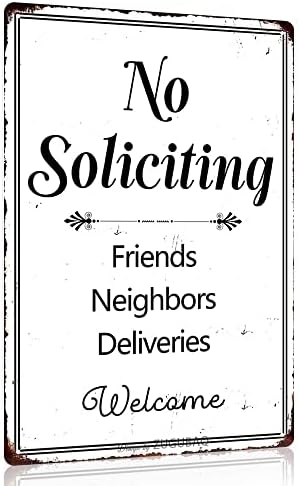 Amazon.com: No Soliciting Sign for House, 12" x 8" Premium Durable No ...