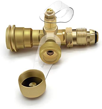 Amazon.com : Stanbroil Propane Brass Tee Adapter Kit with 4-Port with 5 ...