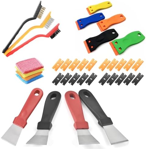 PMELCXD 36 Pcs Plastic Oven Scraper Tool Non Scratch Cleaning Scraper ...