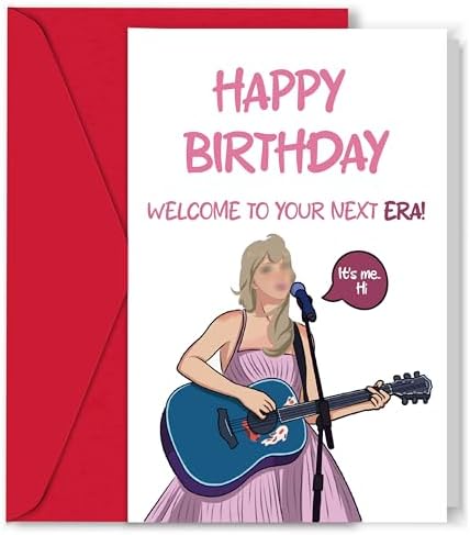 Amazon.com: MiHowe Popular Singer Sweet Birthday Card, Music Fans Gift ...