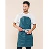 Amazon.com: Caldo Daily Cotton Kitchen Apron for Cooking- Mens and ...