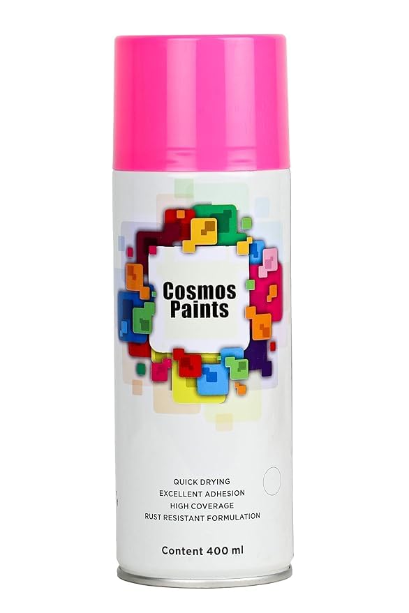 Cosmos Fluorescent Pink Spray Paint-400ML (Pack of 2) : Amazon.in: Home ...