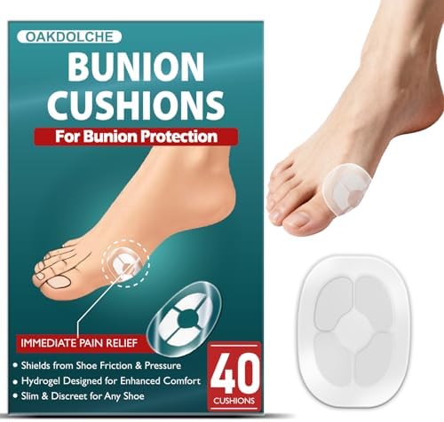 Amazon.com: OAKDOLCHE 40Ct Hydrogel Bunion Cushions, Bunion Pain Relief ...