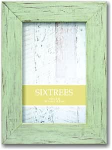 Amazon.com - Sixtrees Shabby Frame, 4 by 6-Inch, White - Single Frames