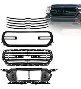 Amazon.com: VLINCAR Grille Set 5pcs Compatible with GMC Sierra 1500 AT4 ...