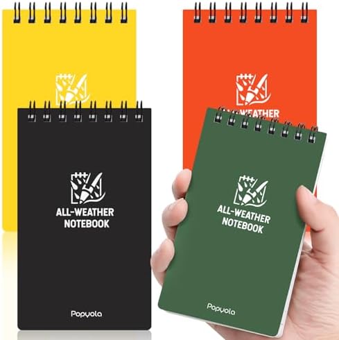 Amazon.com : POPYOLA Waterproof Pocket Notebook, All Weather 3x5 Pocket ...